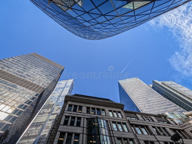 London City New Modern District on Sunny Day Stock Photo - Image of ...