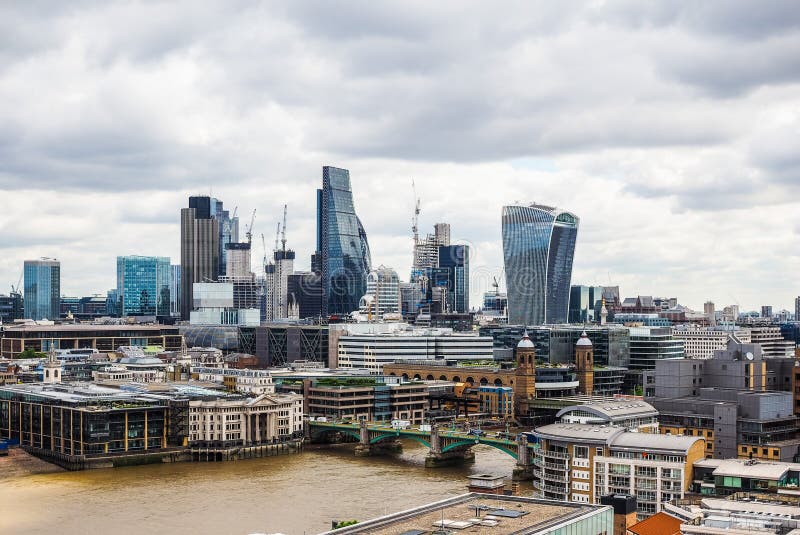 London city skyline, hdr stock photo. Image of london - 103643990