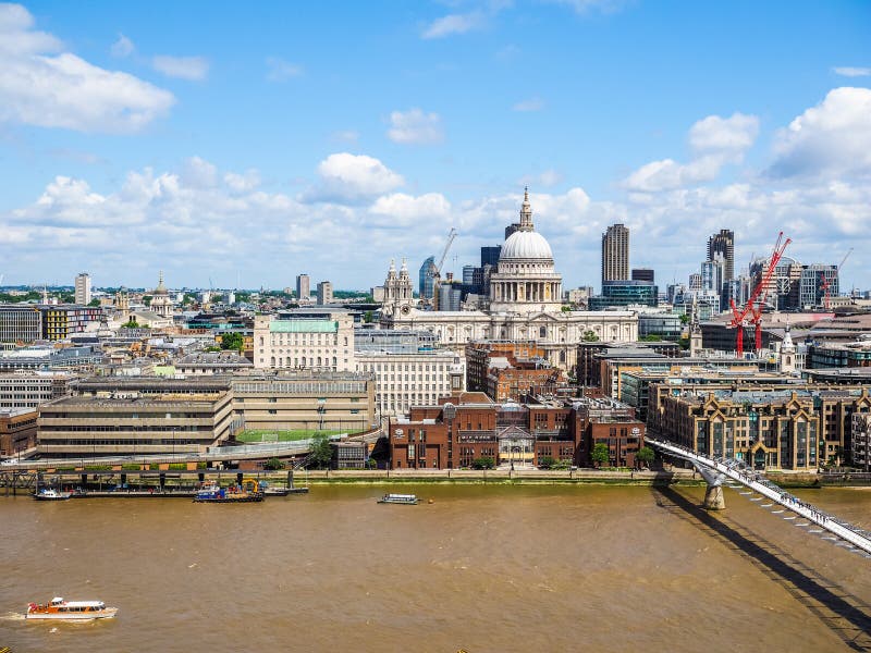 London city skyline (hdr) stock photo. Image of high - 98826170