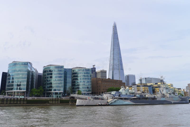London City Skyline from the Thames Editorial Photo - Image of river ...