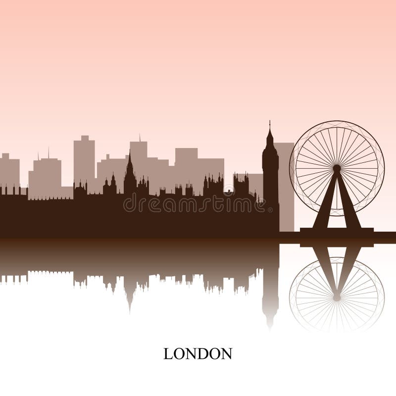 London Cityscape Silhouette Stock Vector - Illustration of silhouette ... London Cityscape Silhouette Stock Vector - Illustration of silhouette ...