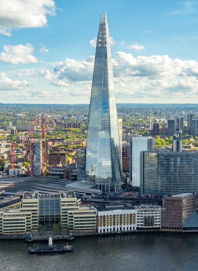 London Cityscape with Shard Skyscraper, UK Stock Image - Image of city ...