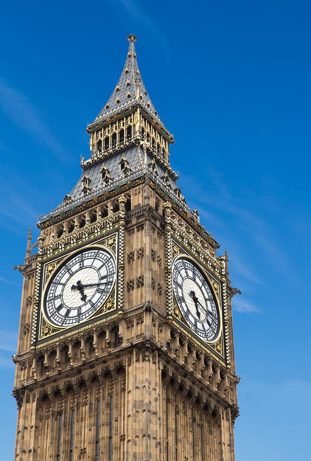 London Clock Face stock image. Image of culture, parliament - 95191265