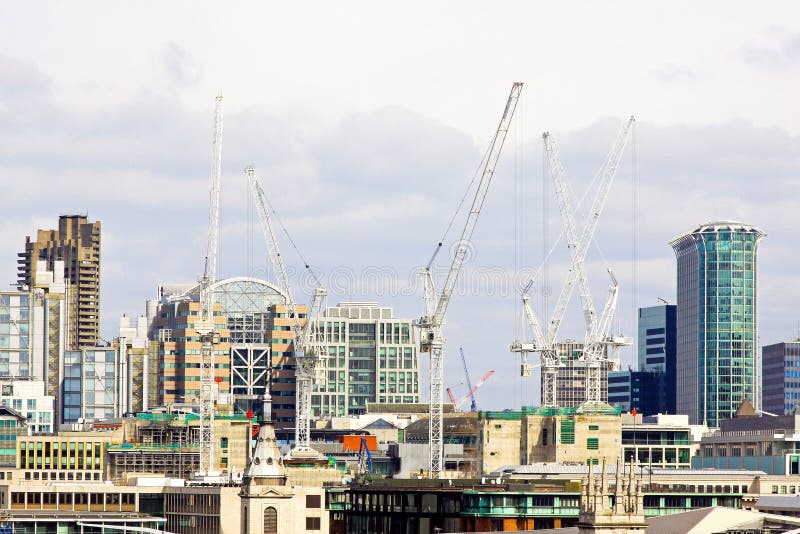 London construction site stock image. Image of develop - 13638537