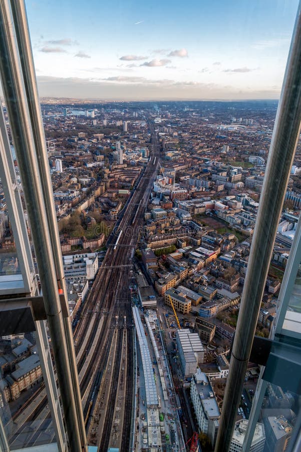 LONDON - DECEMBER 6 : View from the Shard in London on December ...