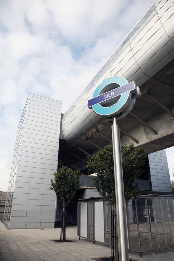 London DLR, Docklands Light Railway. Editorial Image - Image of city ...