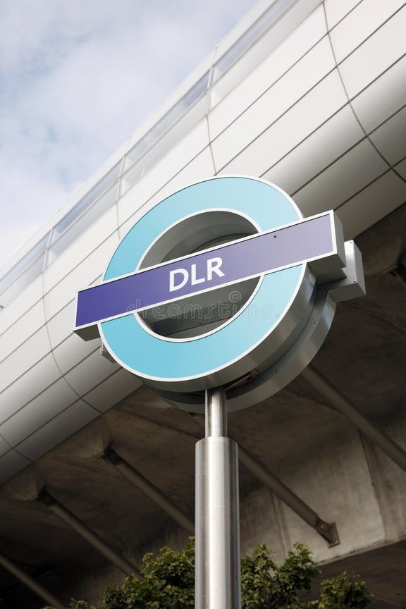 London DLR Sign editorial stock photo. Image of london - 28901073
