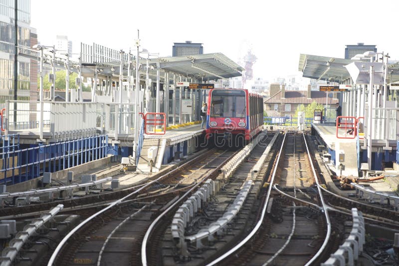 London Docklands Light Railway DLR Editorial Image - Image of vehicle ...