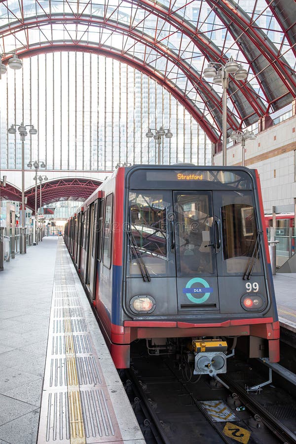 London Docklands Light Railway Train Editorial Stock Photo - Image of ...