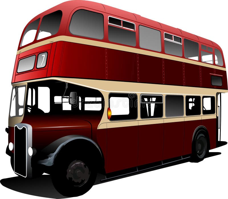 London Double Decker Red Bus. , Stock Vector - Illustration of route ...