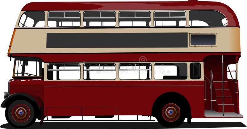 London Double Decker Red Bus. , Stock Vector - Illustration of route ...