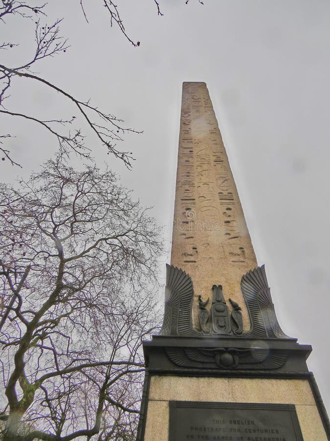 London Egyptian obelisk stock photo. Image of amazing - 95440926