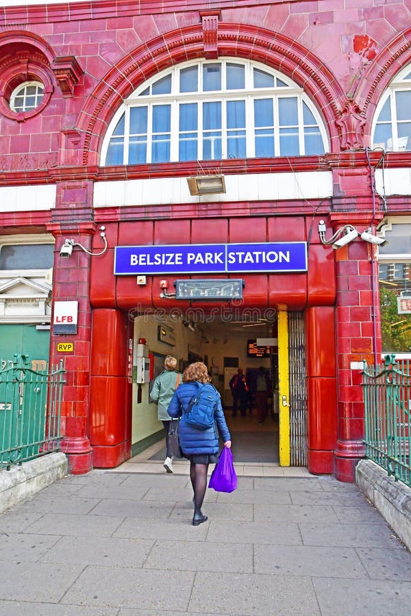 London, England - May 8 2019 : Belsize Park Station Editorial ...