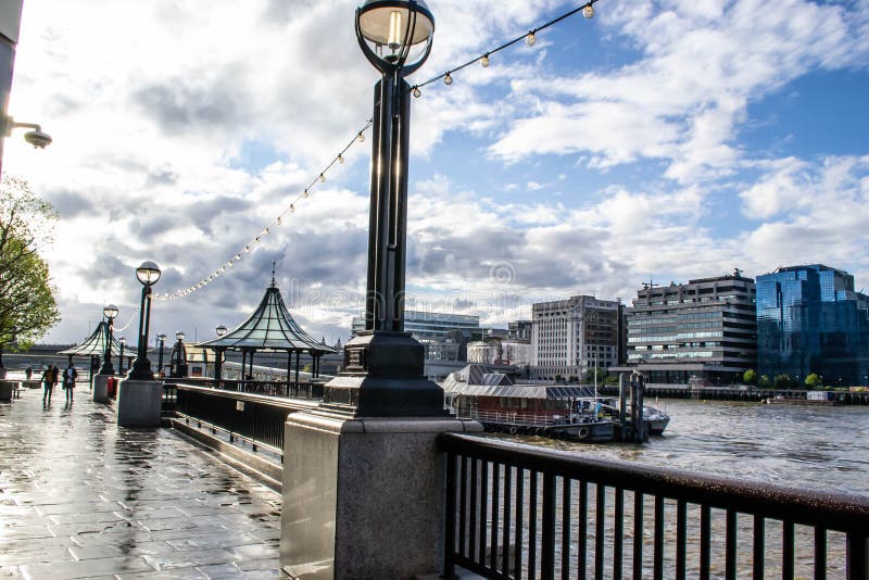 LONDON, ENGLAND- 15 May 2021: London Bridge City Pier Editorial Image ...