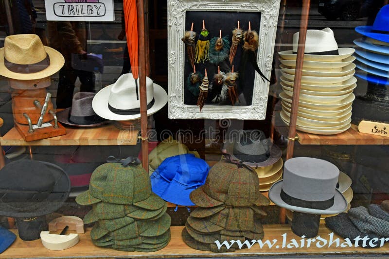 London; England - May 3 2019 : Cap and Hat Shop Editorial Photography ...