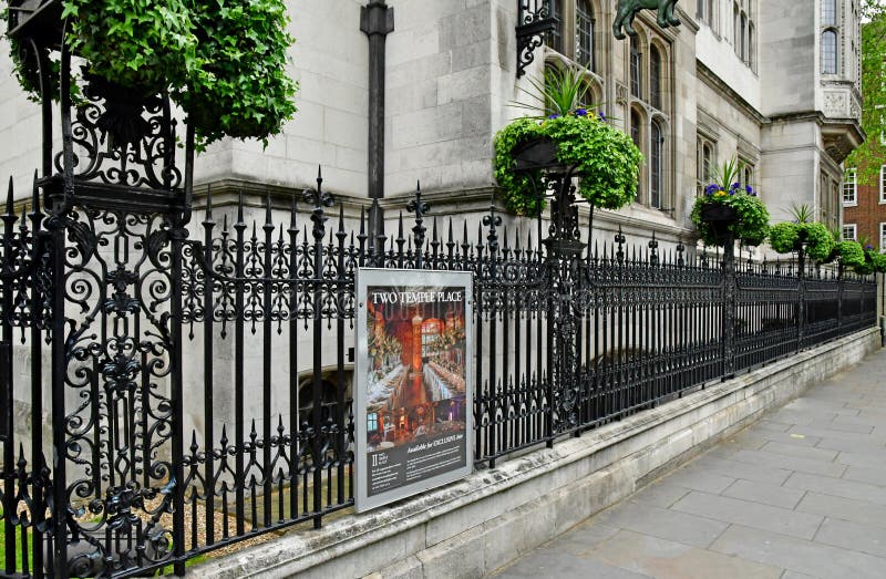 London; England - May 3 2019 : Two Temple Place Editorial Stock Photo ...