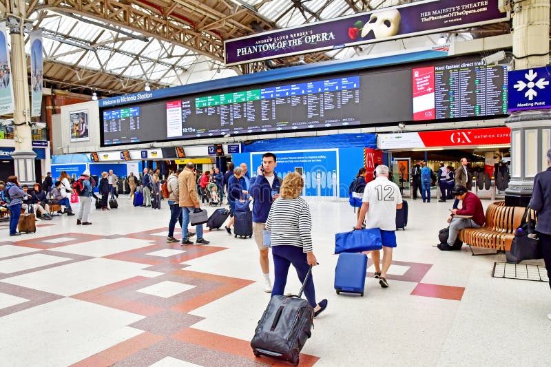 London England - May 28 2023 : Victoria Station Editorial Stock Photo ...