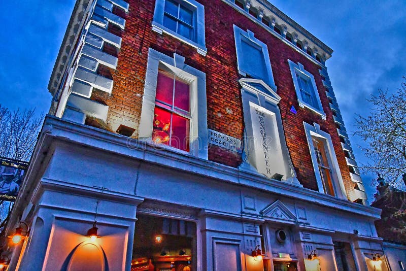London; England - November 25 2018 : the Engineer Pub in Primrose Hill ...