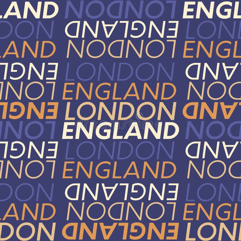 London, England Seamless Pattern Stock Vector - Illustration of graphic ...