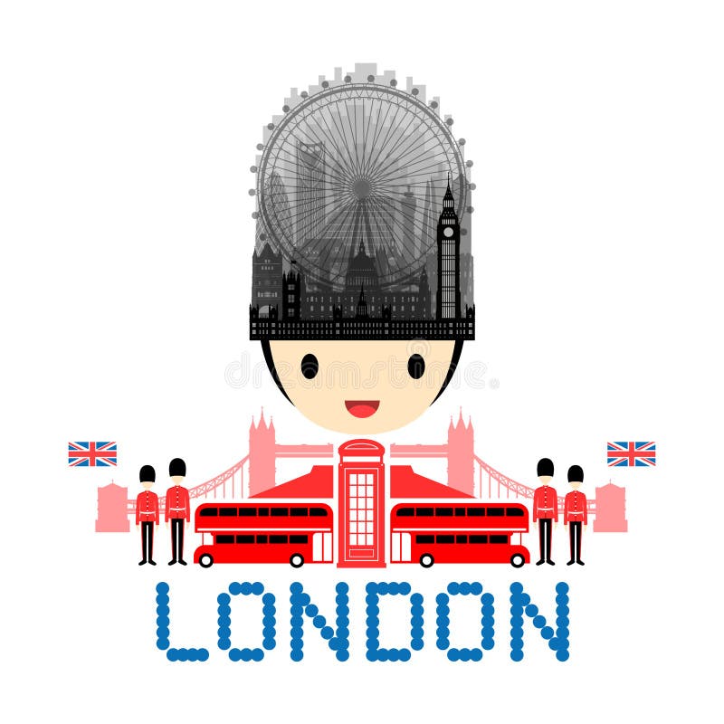 London, England Travel Landmarks Stock Vector - Illustration of ...