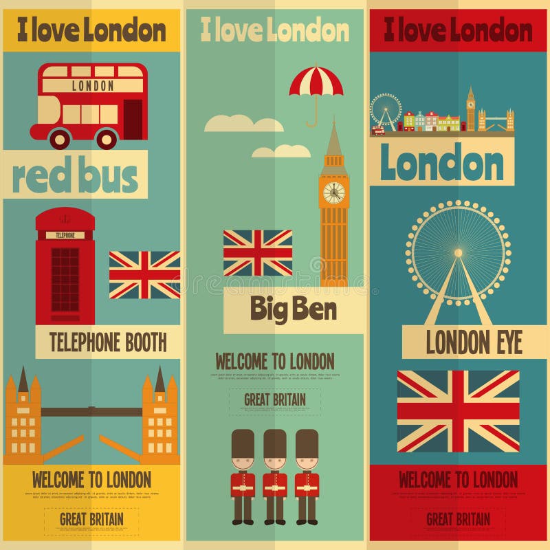 Symbols of London stock vector. Illustration of drawn - 17073374