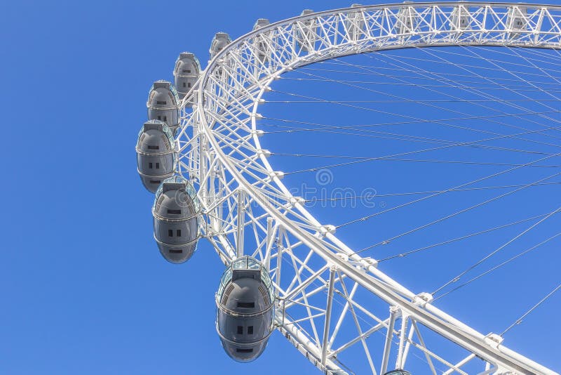 London Eye from the ground editorial stock photo. Image of famous ...