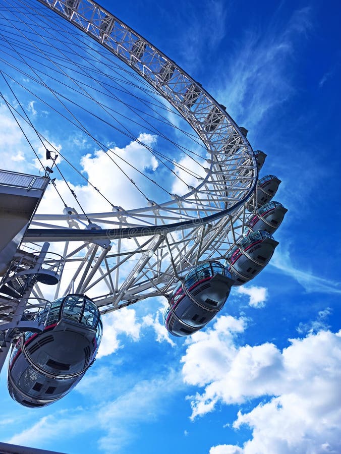 London Eye Millenium Wheel editorial stock photo. Image of sightseeing ...