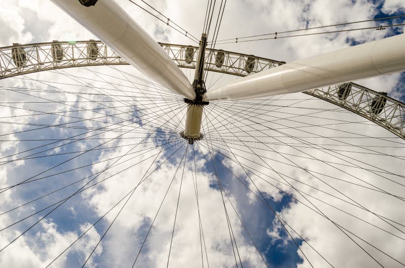 The London Eye Panoramic Wheel Editorial Stock Image - Image of ...