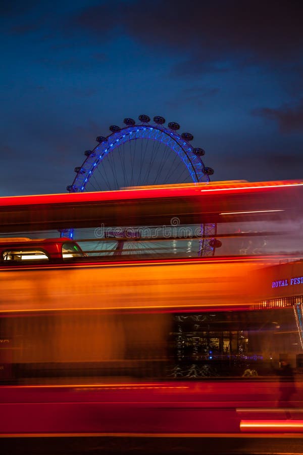 London Eye at sunset editorial stock photo. Image of britain - 37420683