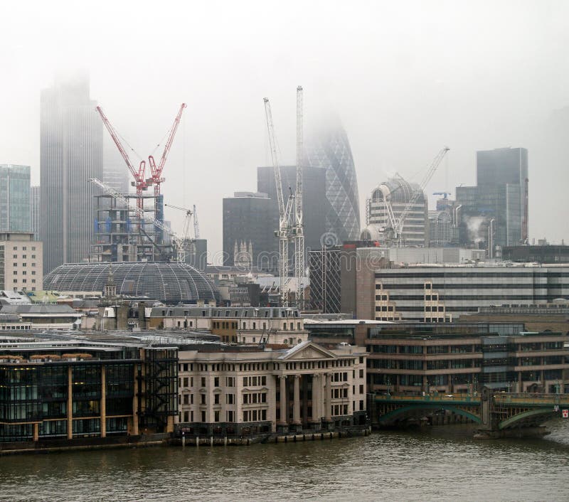 London fog stock image. Image of city, buildings, construction - 28098843