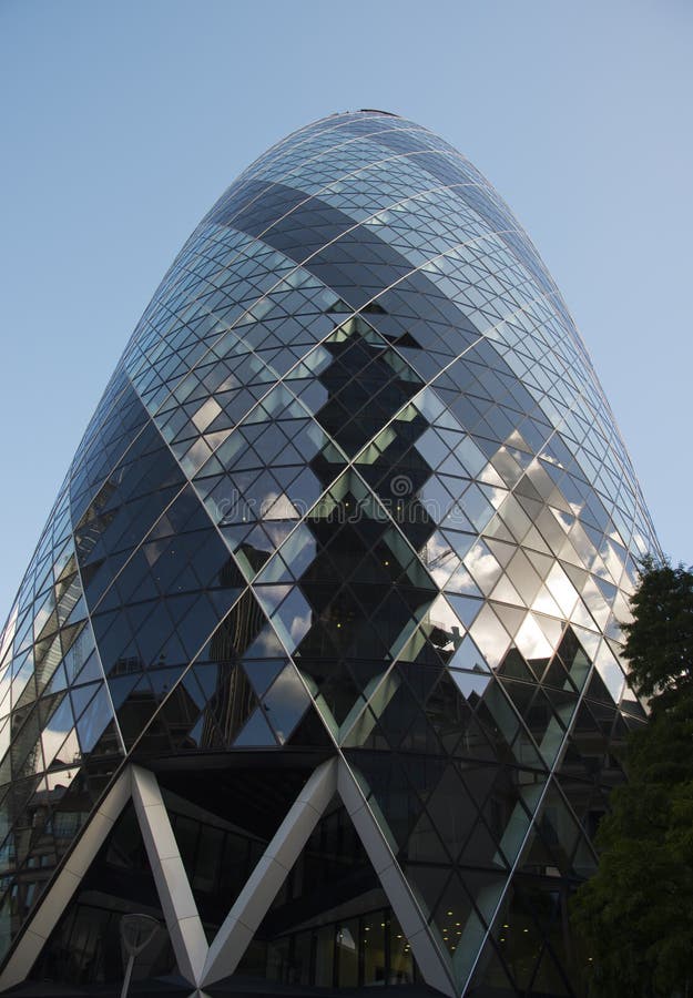 The Gherkin at night editorial photography. Image of famous - 35813262