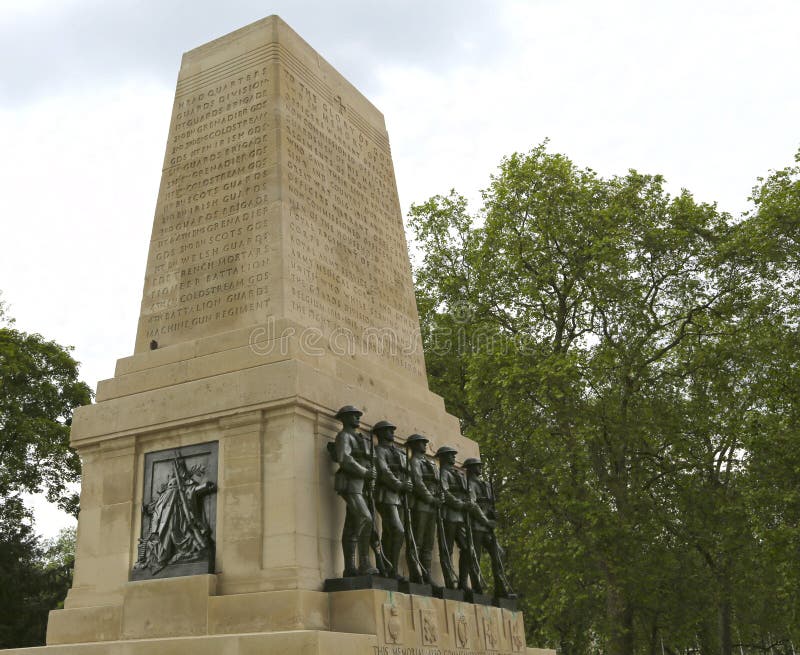 London, Great Britain -May 22, 2016: Guards Division War Memorial ...
