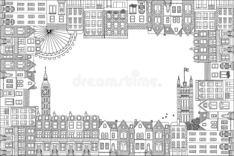London greeting card frame stock vector. Illustration of europe - 74910433