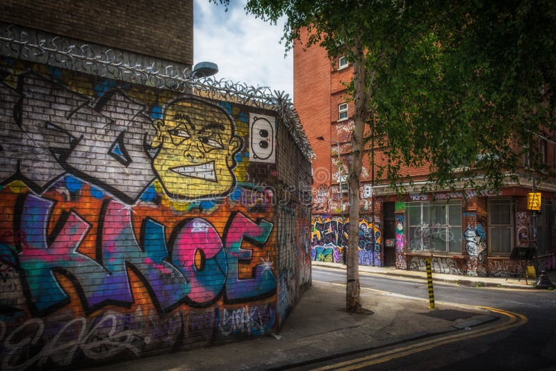 London-Grey Eagle Street editorial photo. Image of kingdom - 256492351