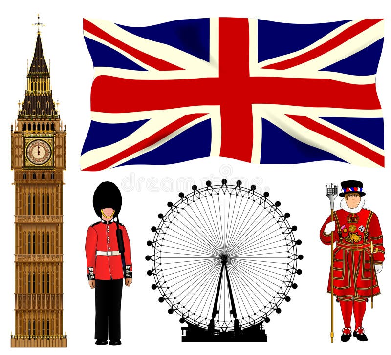 London Icons stock vector. Illustration of soldier, night - 66515266