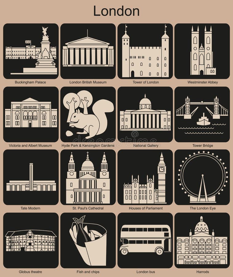 London icons editorial photography. Illustration of national - 35385517