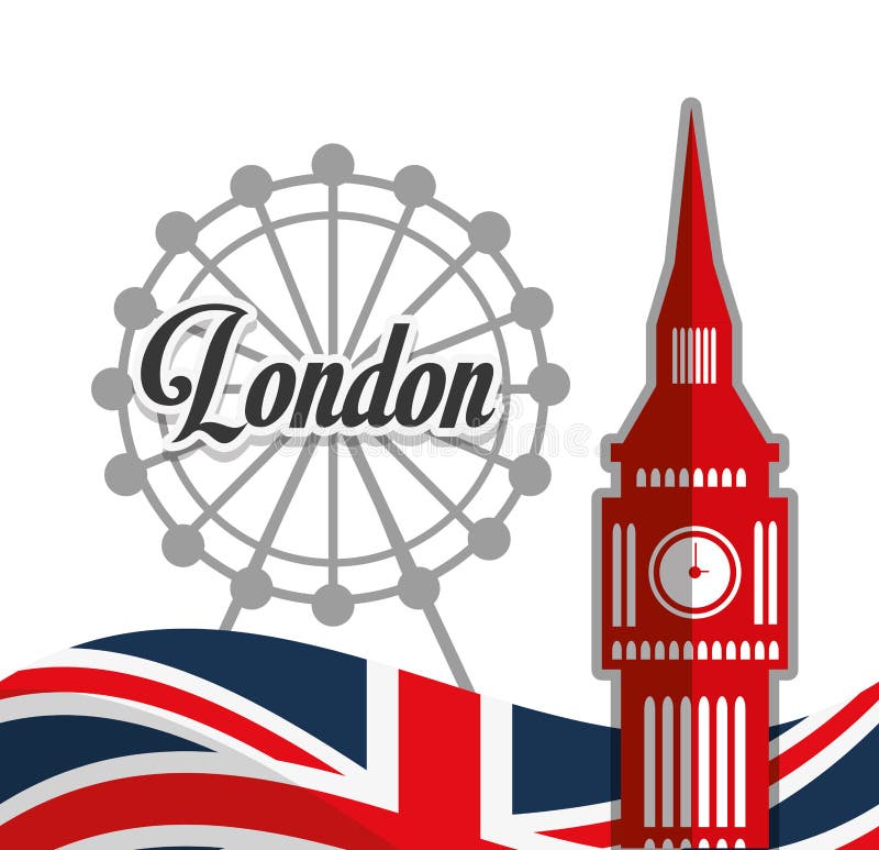 London landmarks design stock vector. Illustration of thames - 61512539