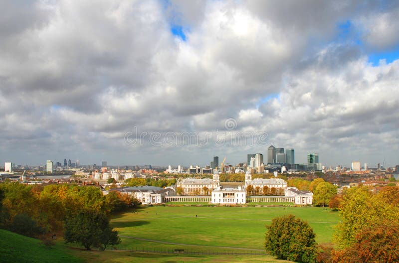London Landscape stock image. Image of park, cloudy, architechure ...