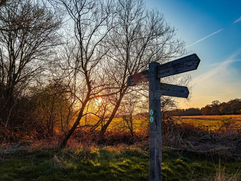 Sun Setting on the London Loop Stock Photo - Image of enfield, setting ...