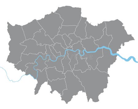 Map London Boroughs Stock Illustrations – 169 Map London Boroughs Stock ...