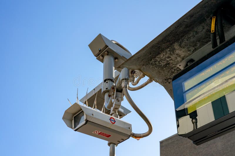 LONDON - MARCH 3, 2020: Cctv Camera on the Building Facade Editorial ...