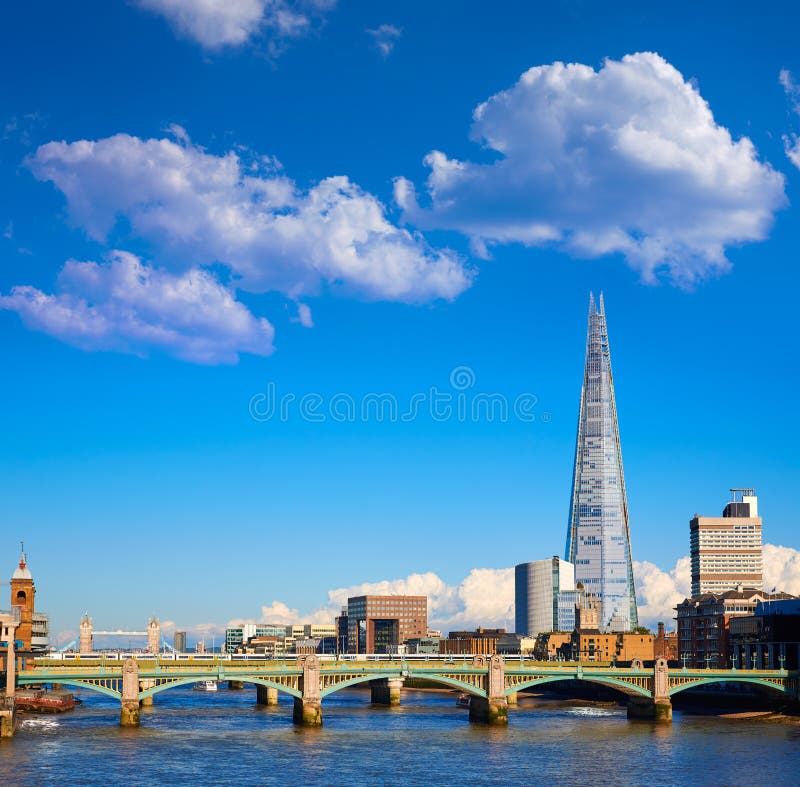 London Millennium Bridge Skyline Editorial Stock Photo - Image of ...
