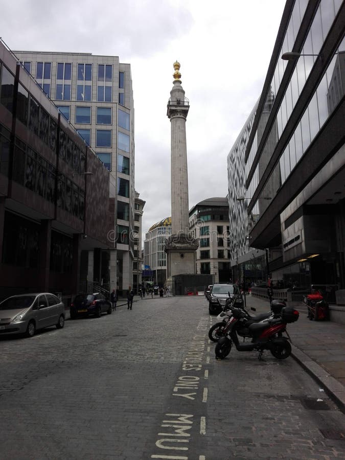 Monument editorial image. Image of london, burning, monument - 128107870