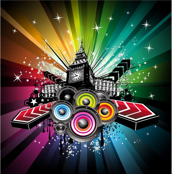 London Musical Event Background Stock Vector - Illustration of poster ...