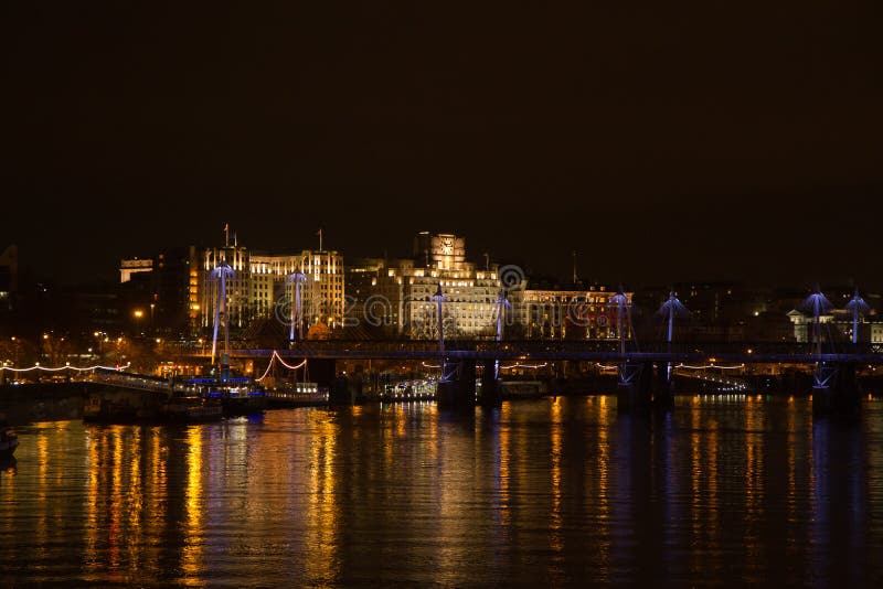 London at night stock photo. Image of skyline, illuminated - 37273704
