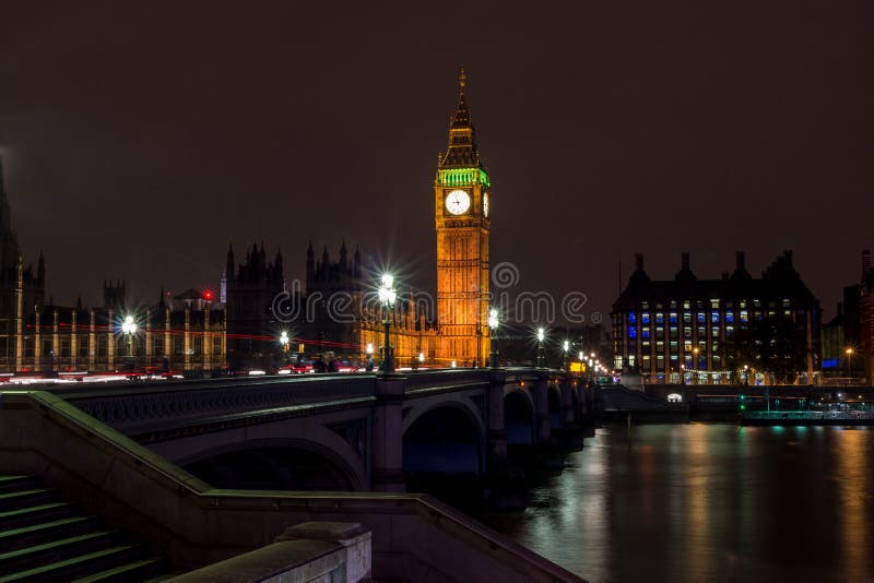 London at night stock image. Image of skyline, bridge - 48417297