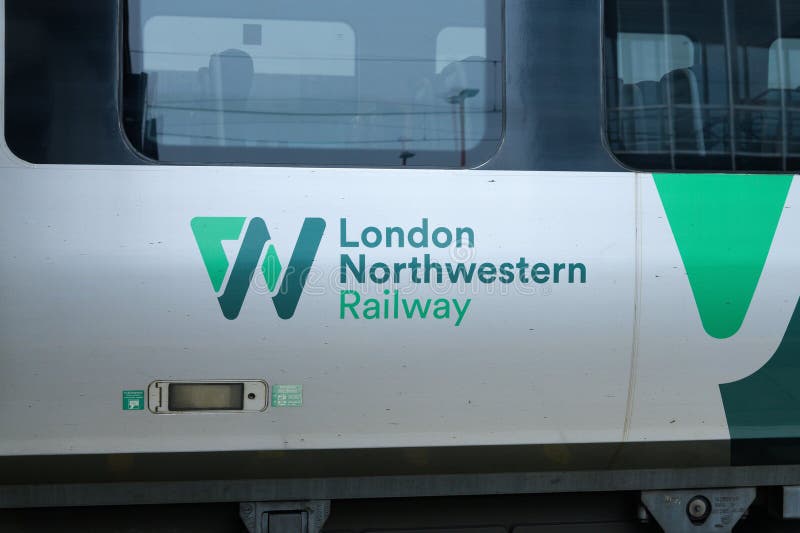 London Northwestern Railway Name and Logo on Passenger Train Editorial ...