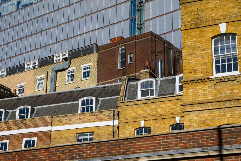 Rooftops and Windows of Brick Buildings in London Editorial Stock Image ...