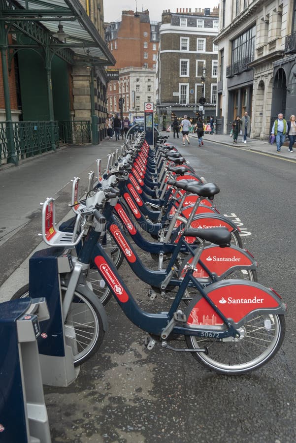 Boris Bikes Covent Garden London Editorial Image - Image of kingdom ...