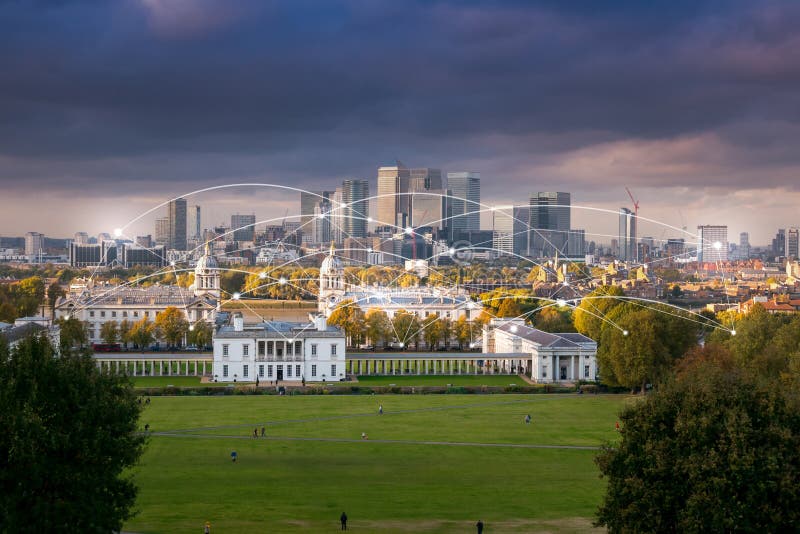 London Office Building for Network and Future Concept Stock Image ...